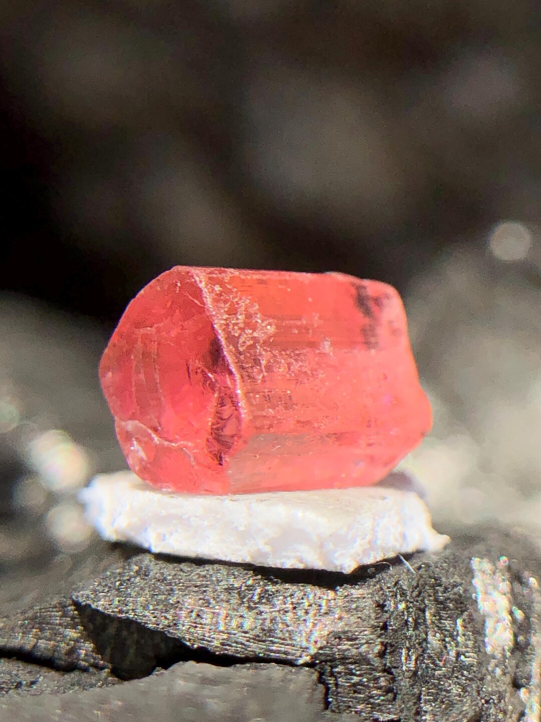 Natural Orange Pink Tourmaline Rough, Tourmaline Raw, Tourmaline ...