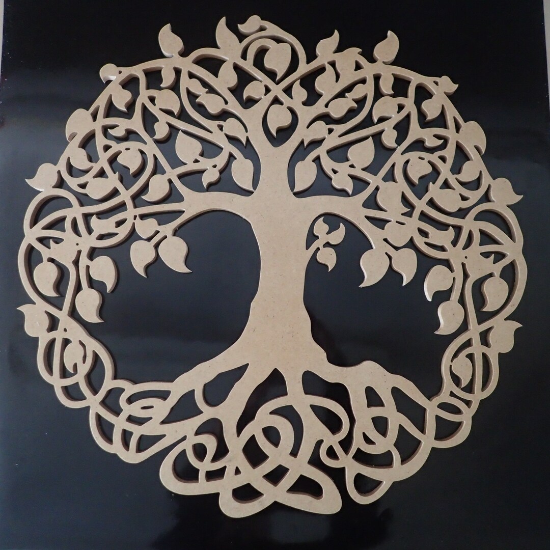Infinity Tree Wall Hanging, Tree of Life Wall Decoration, Wood Carved ...