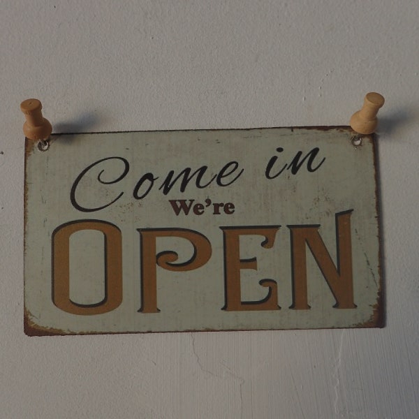 Vintage Open Sign - Etsy