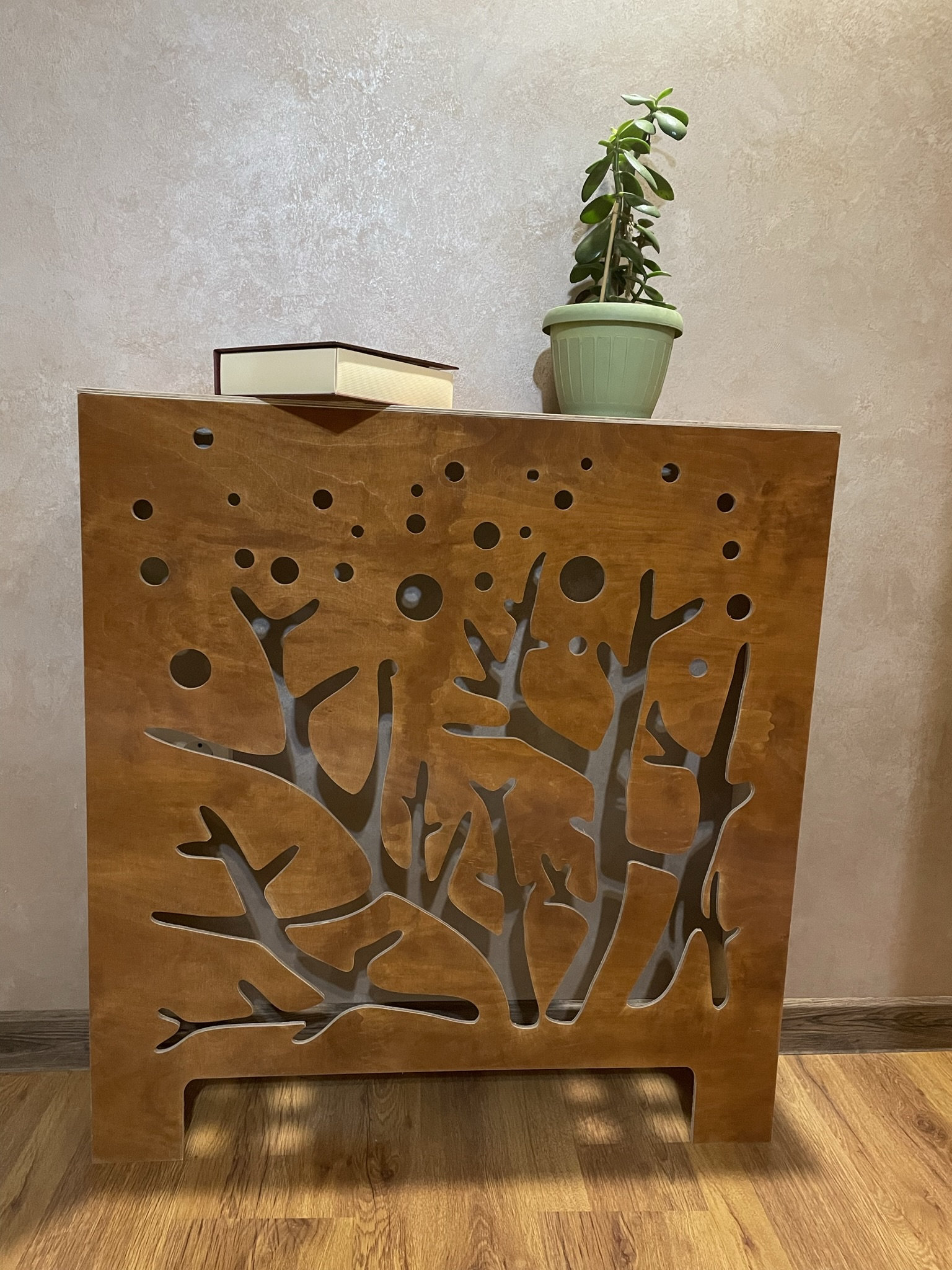 Radiator Cover Tree of Life and Dots Heat Cover Wood Radiator - Etsy UK