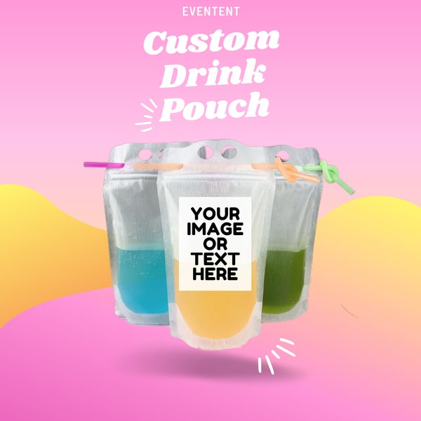 Custom Drink Pouch - Etsy
