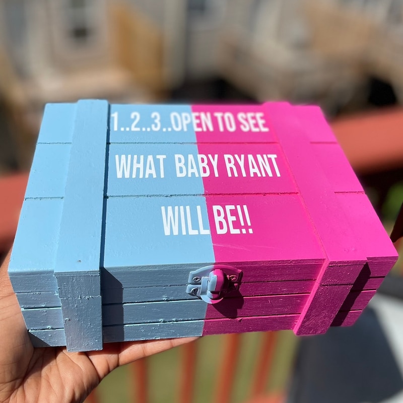 Gender Reveal Box - Etsy
