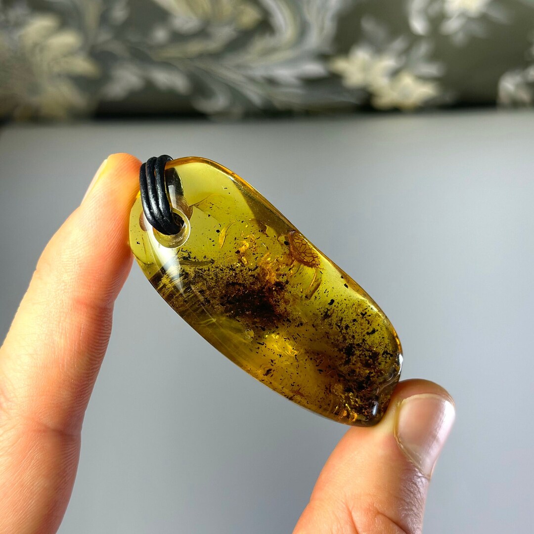 Large Amber Pendant Large Amber Neckless Woman Raw Amber - Etsy