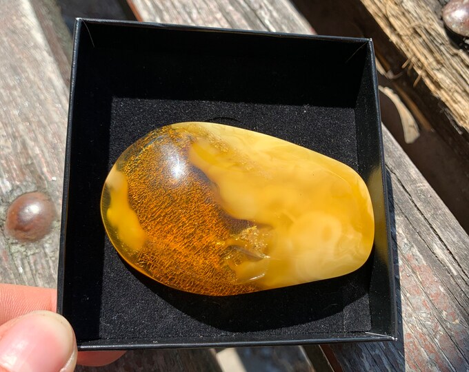 Rare Massive Amber Stone, Natural Polished Amber, Large Gem Stone - Etsy