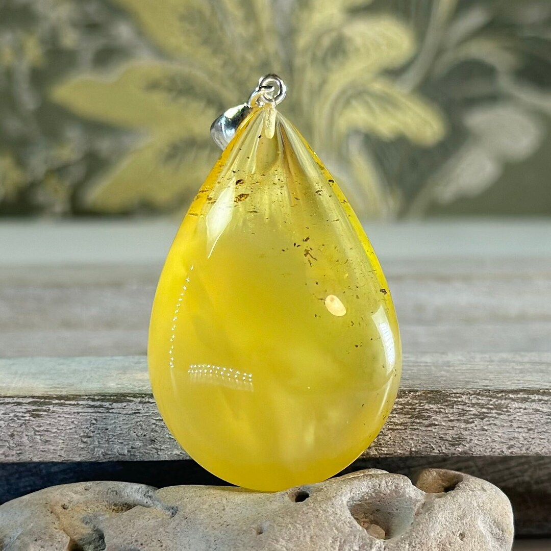 Tear Drop Baltic Amber Pendant, AMBER PENDANT, Baltic Amber Jewelry ...