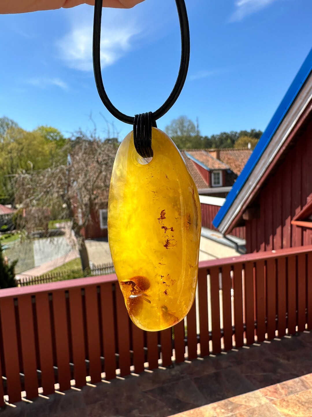 Large Baltic Amber Pendant, Large Amber Pendant, Large Amber Neckless ...