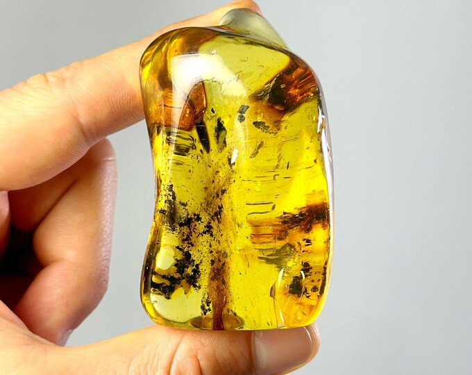 Unreal Large Amber Stone , 225 Gr Red Amber Gemstone , Collector's ...