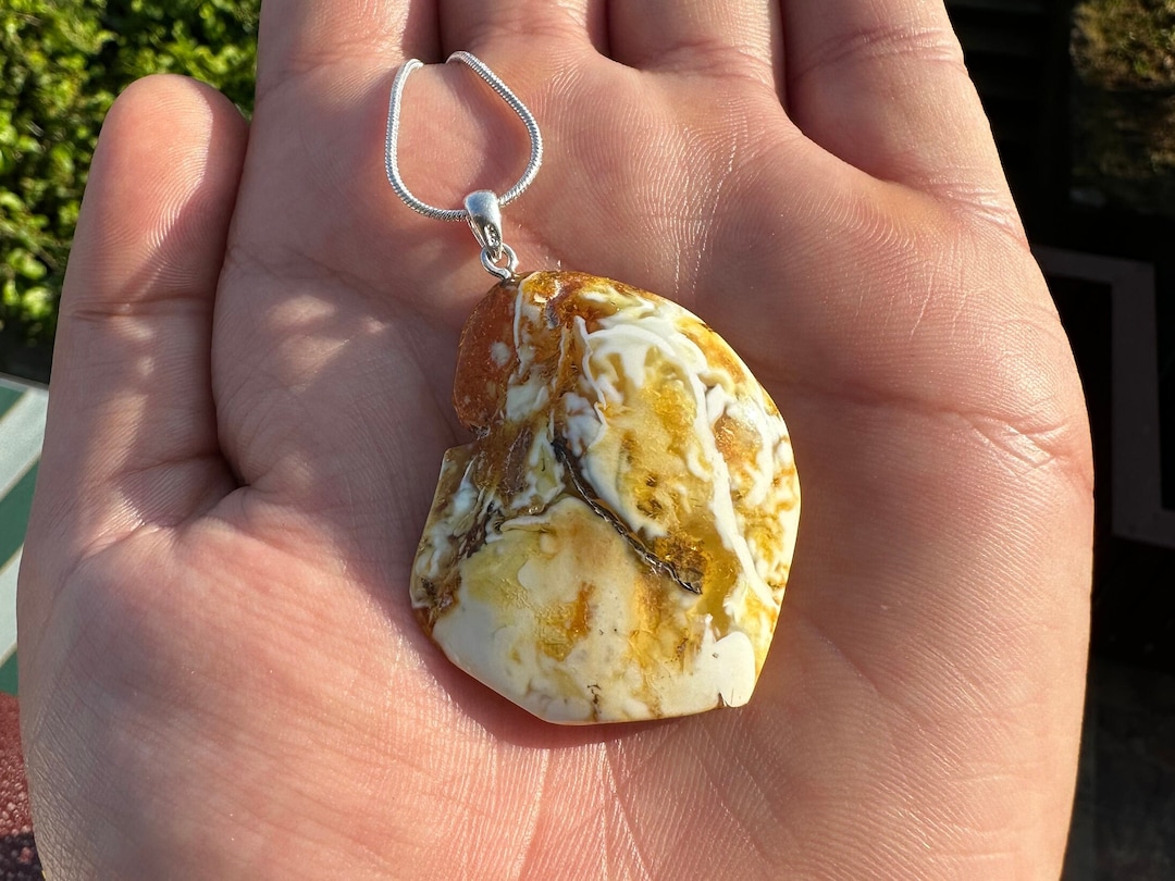 AMBER PENDANT, REAL Amber Pendant, Baltic Amber Jewelry, Genuine ...