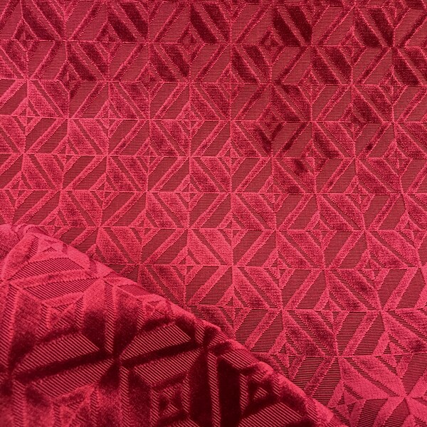 Red Velvet Fabric - Etsy