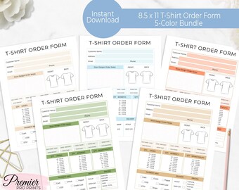 Color Order Form - Etsy