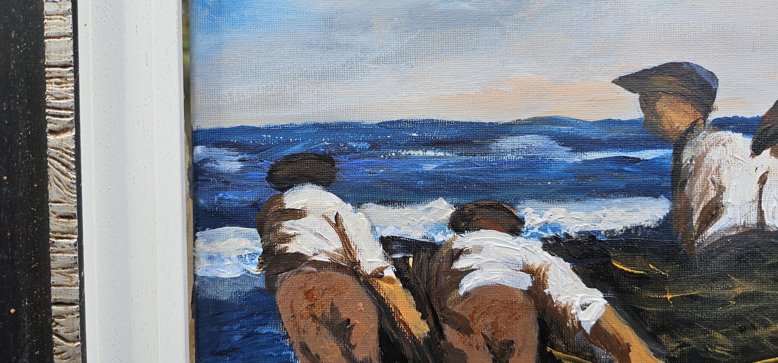 Launching the Currach - A Tribute to Paul Henry | Acrylic on Canvas ...