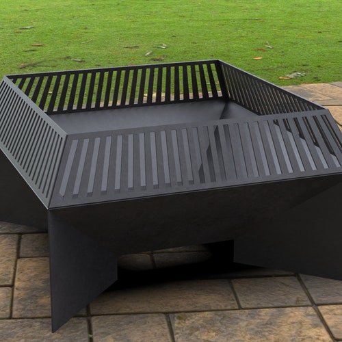 Square Fire Pit III Digital Product Files DXF SVG for Cnc - Etsy
