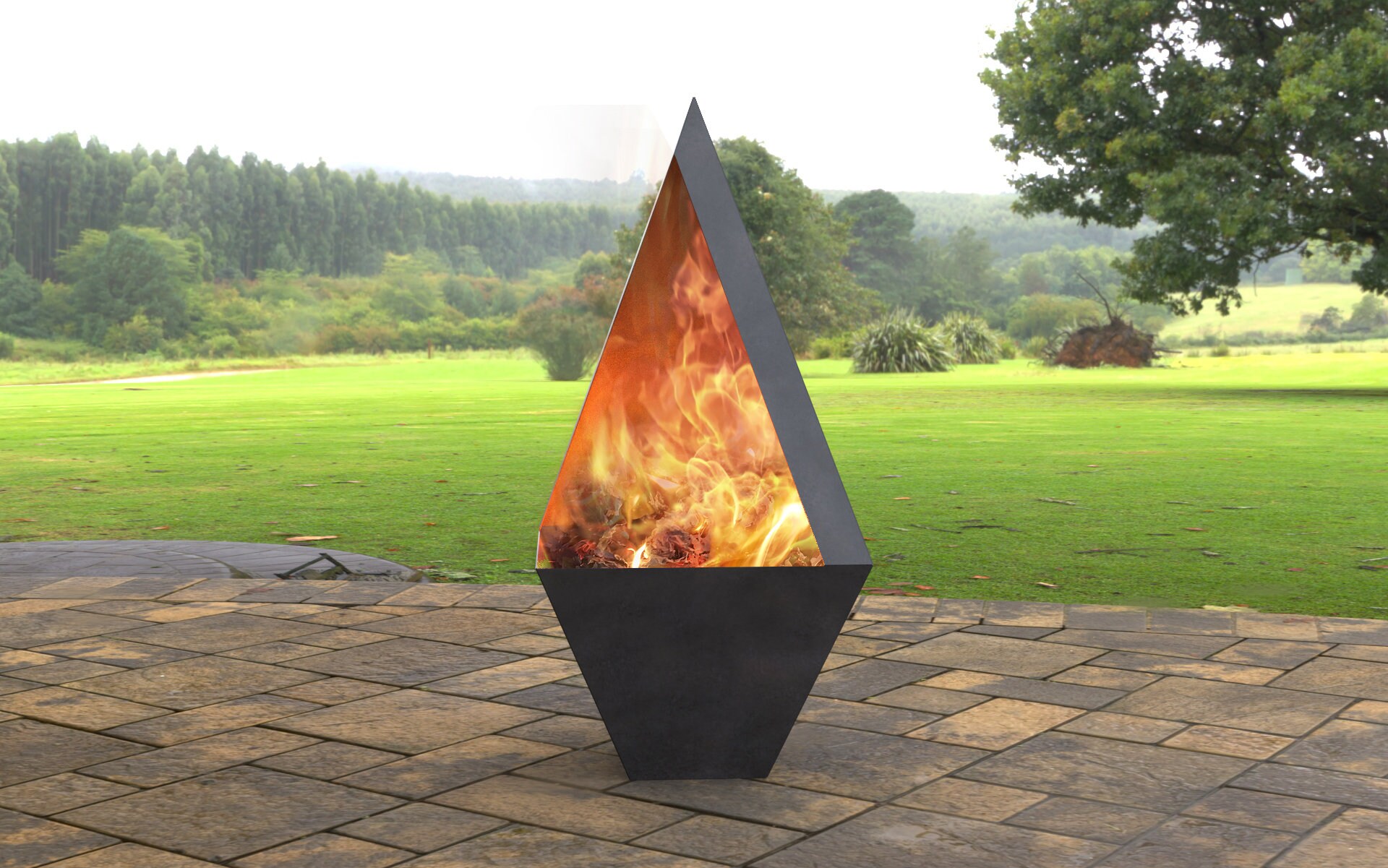 Pyramid Acute Fire Pit Digital Product Files DXF SVG for - Etsy