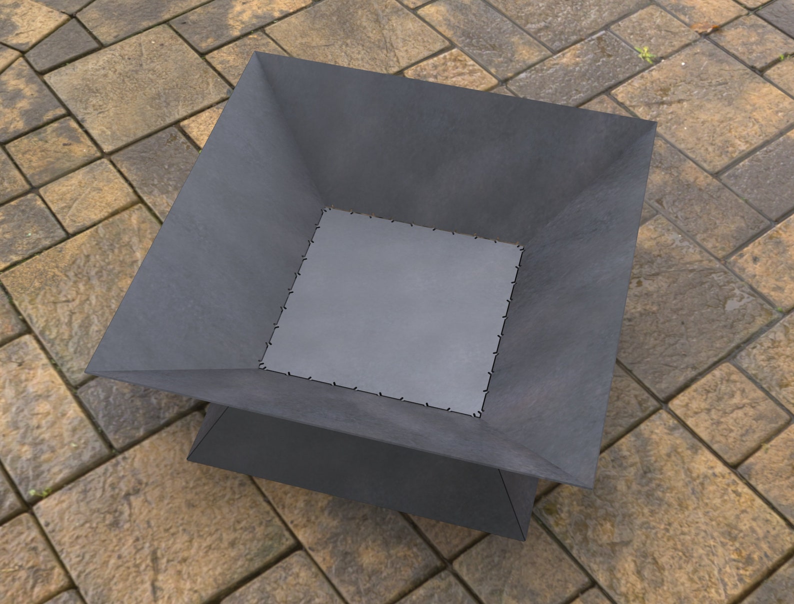 Square Fire Pit II Digital Product Files DXF SVG for Cnc - Etsy
