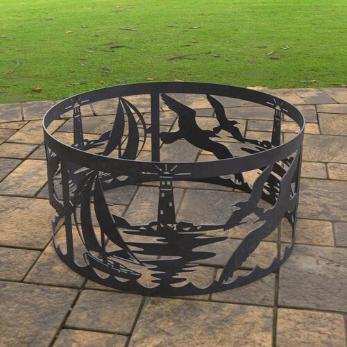 Fire Pit Ring Nature Scene Digital Product Files DXF SVG for - Etsy