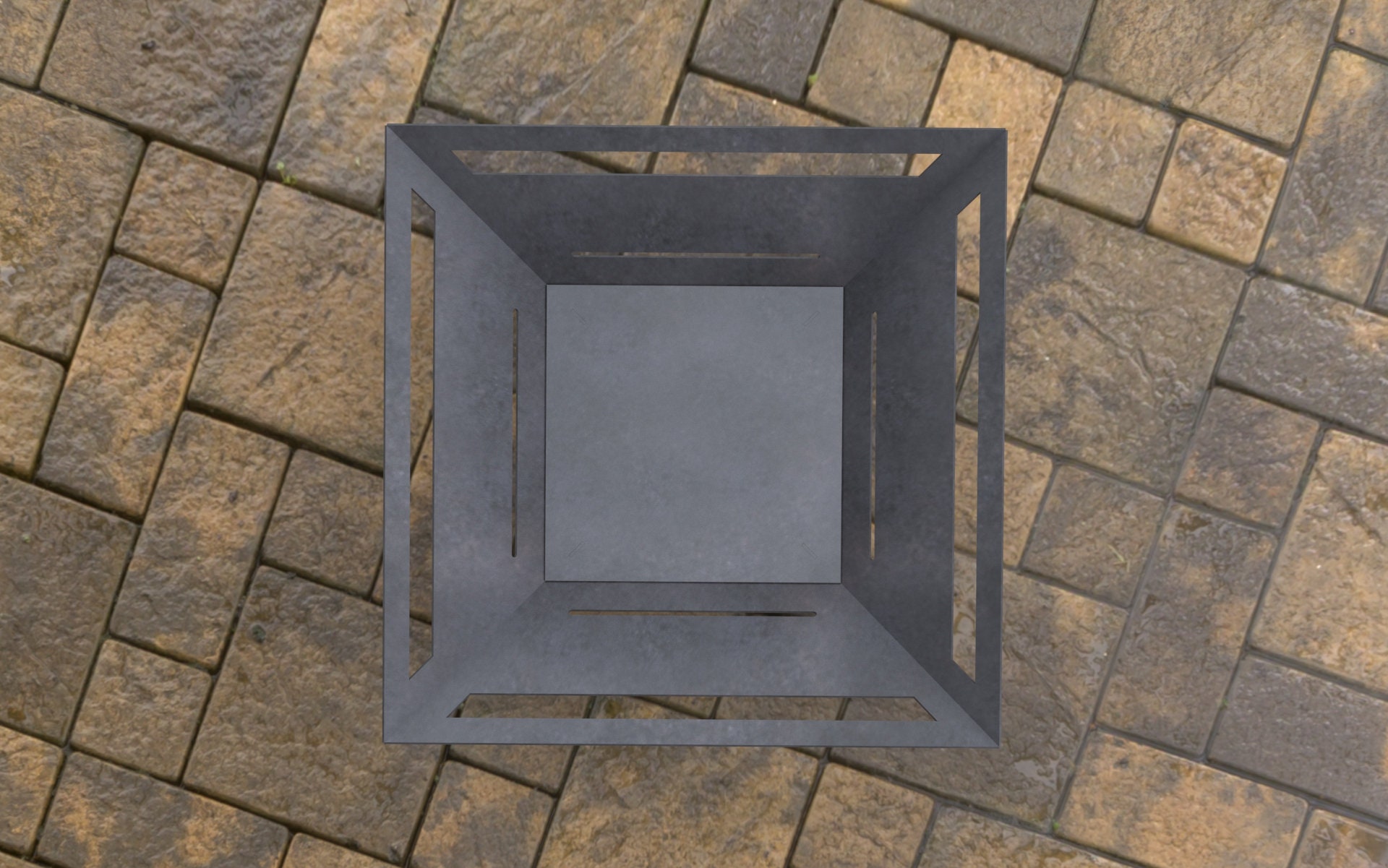 Square Fire Pit X Light Digital Product Files DXF SVG for - Etsy