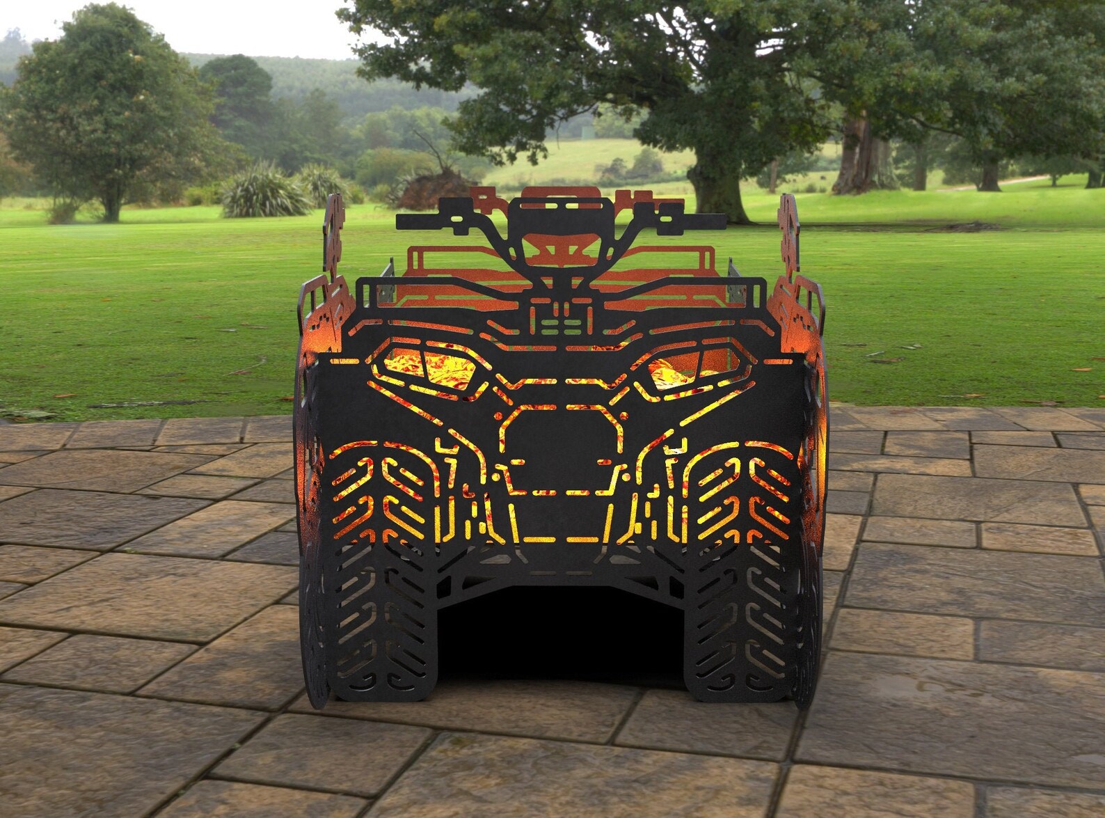 All-terrain vehicle ATV Fire Pit Digital product files DXF | Etsy