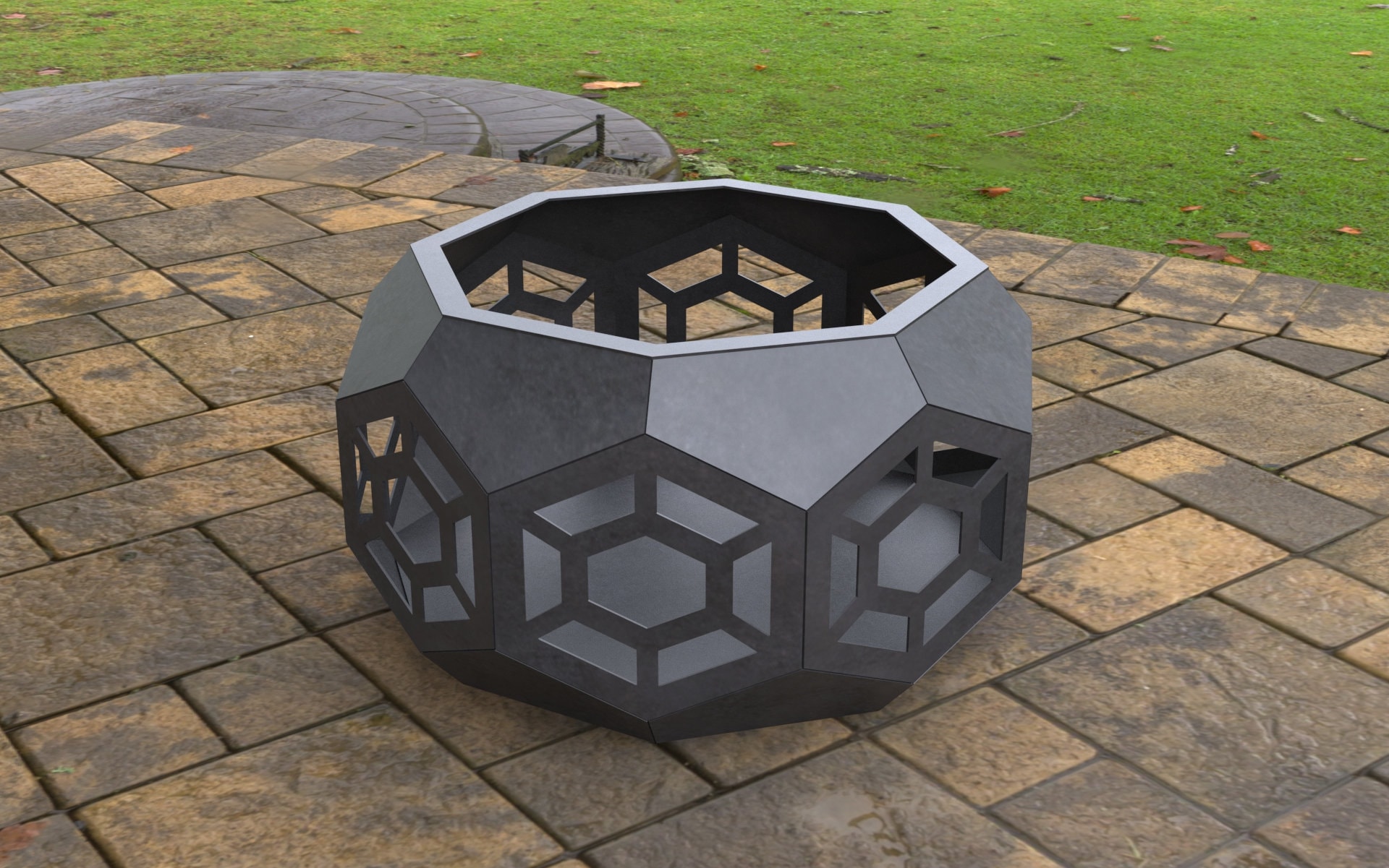Volumetric Octagon Fire Pit Digital Product Files DXF SVG - Etsy