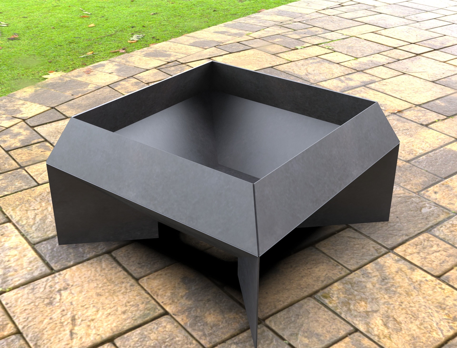 Square Fire Pit New Digital Product Files DXF SVG for Cnc | Etsy