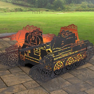 Tank T34 Fire Pit, Digital Product, Files DXF, SVG for Cnc, Laser ...