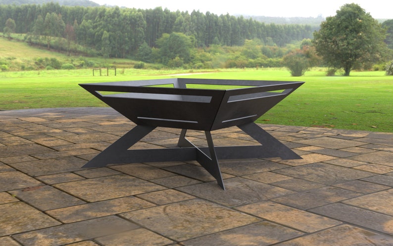 Square Fire Pit X Light Digital Product Files DXF SVG for - Etsy