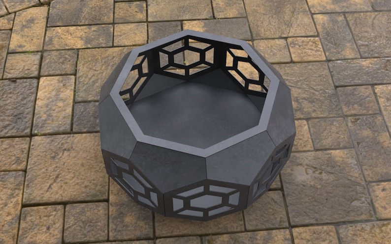 Volumetric Octagon Fire Pit Digital Product Files DXF SVG - Etsy