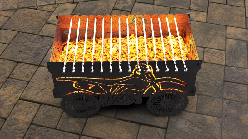 Dirt Bike Fire Pit Digital Product Files DXF SVG for Cnc | Etsy