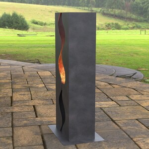 Chimnea Wave Fire Pit, Digital Product, Files DXF, SVG for CNC, Plasma ...