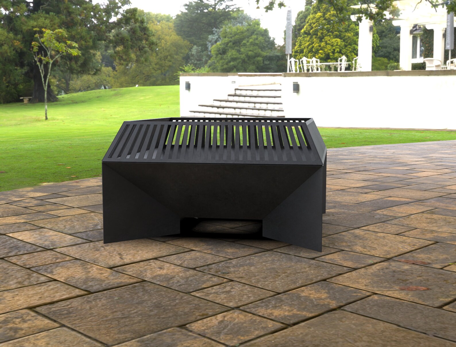 Square Fire Pit III Digital Product Files DXF SVG for Cnc | Etsy