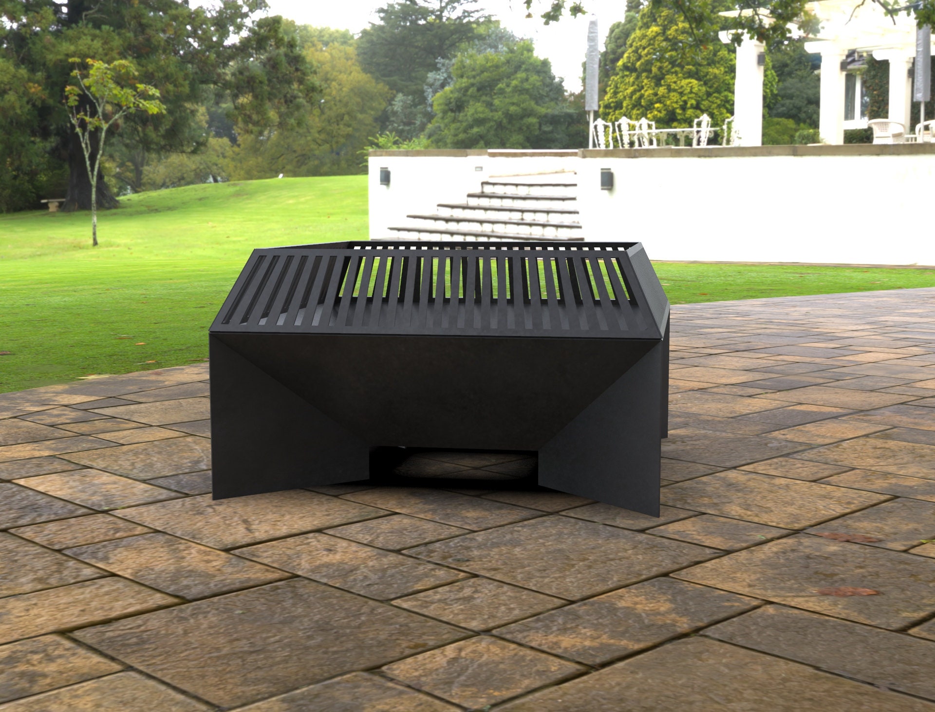 Square Fire Pit III Digital Product Files DXF SVG for Cnc | Etsy