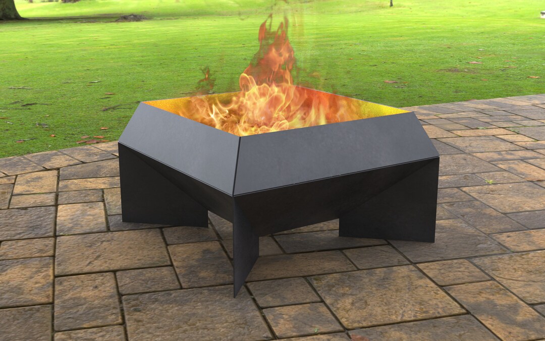 Square Fire Pit New, Digital Product, Files DXF, SVG for Cnc, Plasma ...