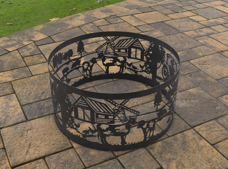 Fire Pit Ring Farm Digital Product Files DXF SVG for Cnc - Etsy