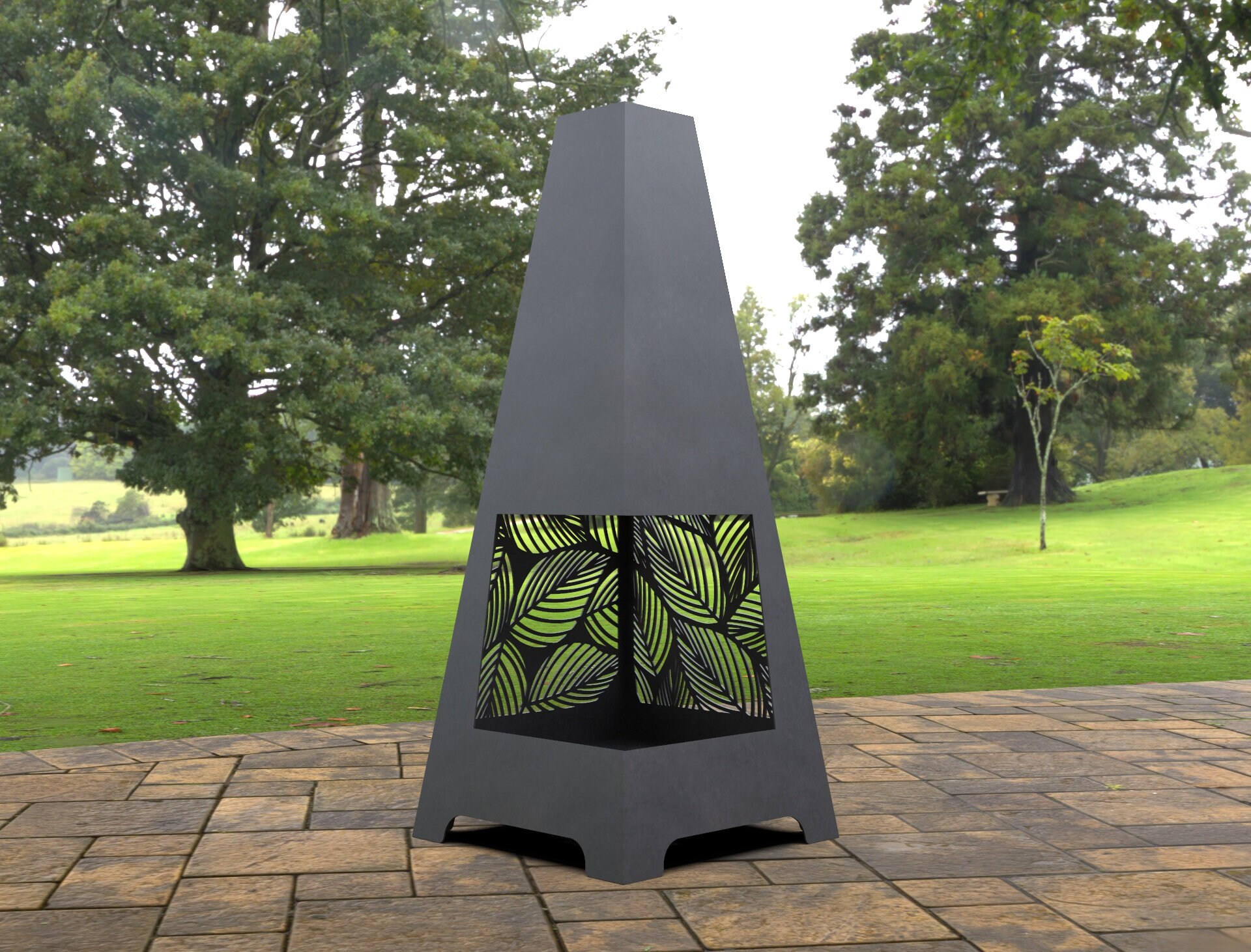 Tree Leaves Pyramid Fire Pit Digital Product Files DXF SVG - Etsy