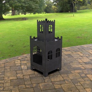 Castle Fire Pit, Digital Product, Files DXF, SVG for CNC, Plasma, Laser ...