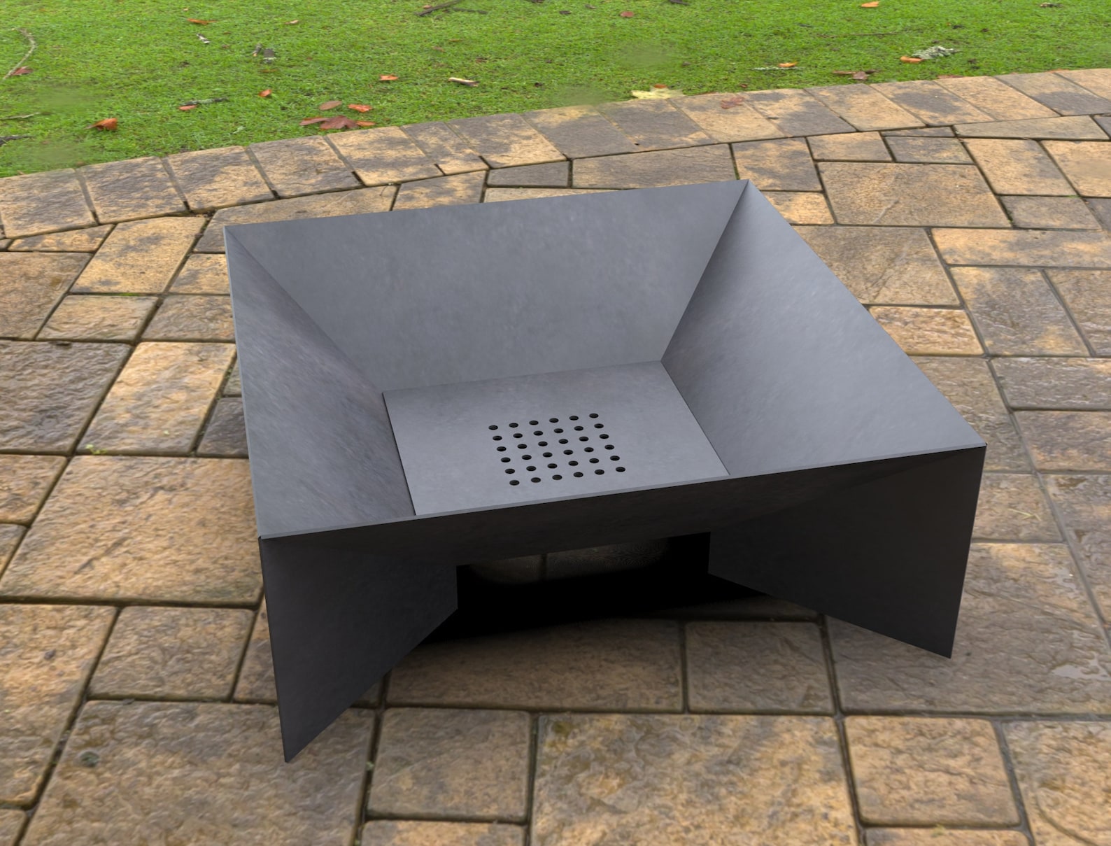 Square Fire Pit Light Digital Product Files DXF SVG for - Etsy Canada