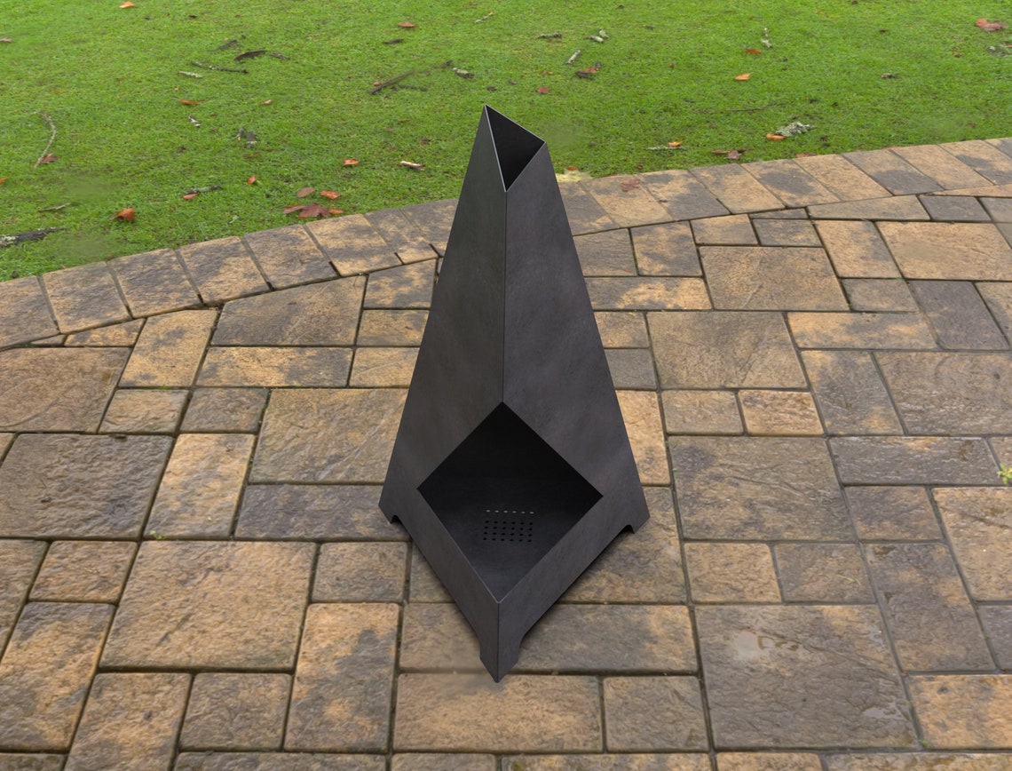 Triangular Pyramid Fire Pit Digital Product Files DXF SVG - Etsy