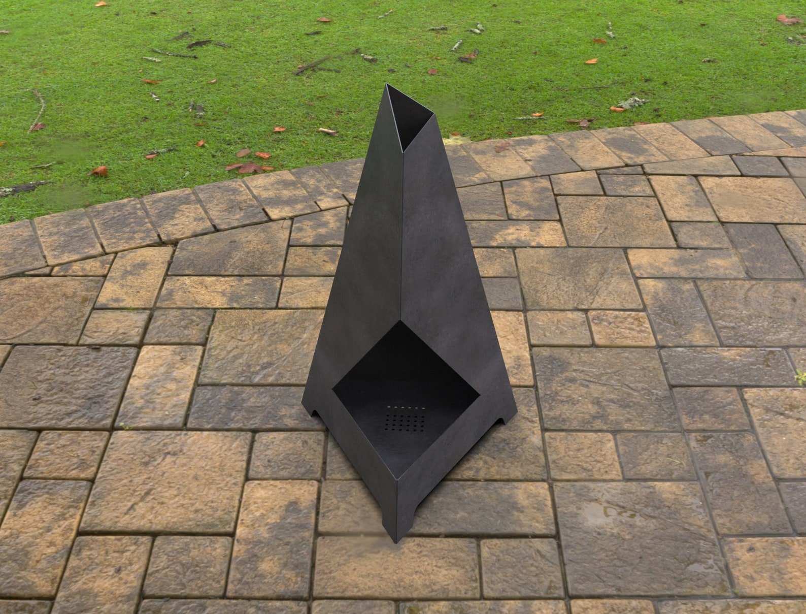 Triangular Pyramid Fire Pit Digital Product Files DXF SVG - Etsy