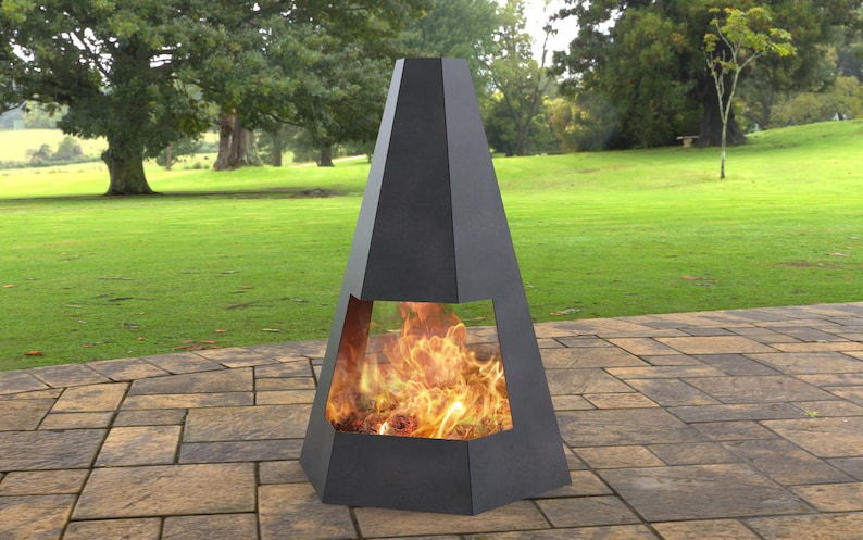 Hexagon Double Sided Pyramid Fire Pit Digital Product Files - Etsy