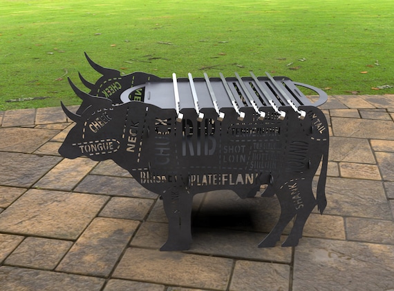 Bull Fire Pit Digital Product Files DXF SVG for CNC - Etsy Canada