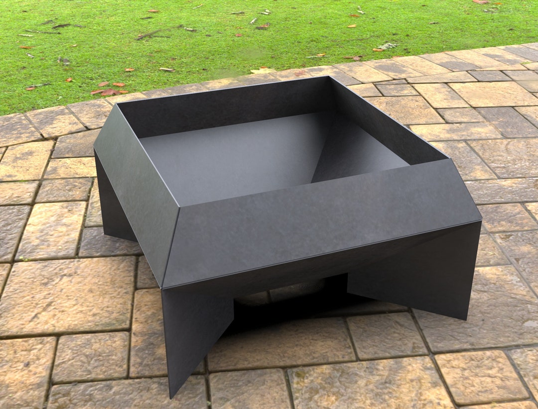 Square Fire Pit New Digital Product Files DXF SVG for Cnc - Etsy
