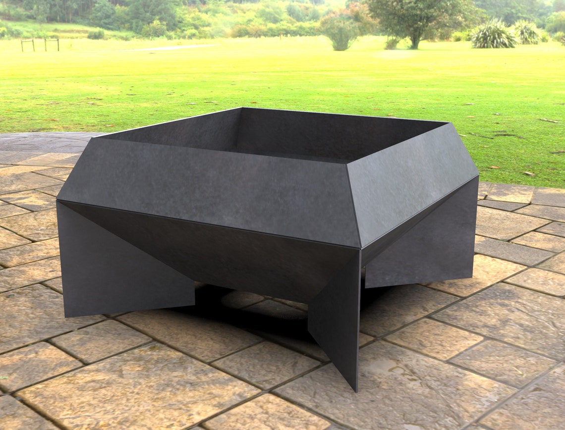 Square Fire Pit New Digital Product Files DXF SVG for Cnc | Etsy