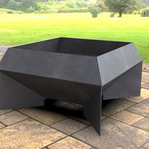 Square Fire Pit New, Digital Product, Files DXF, SVG for Cnc, Plasma ...