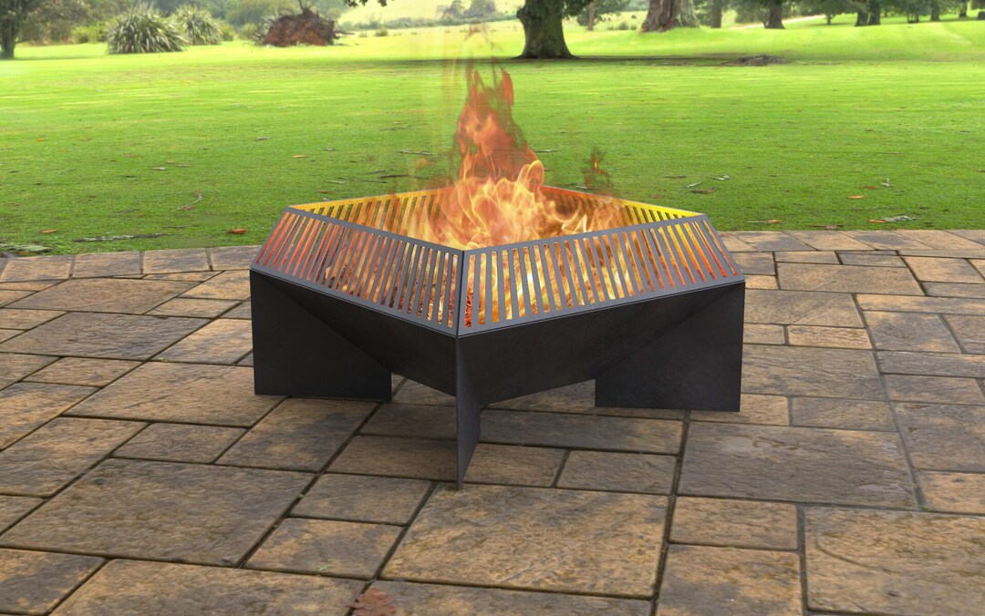 Square Fire Pit III Digital Product Files DXF SVG for Cnc - Etsy