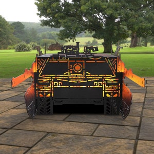 Tank Fire Pit Length 60", Digital Product, Files DXF, SVG for Cnc ...