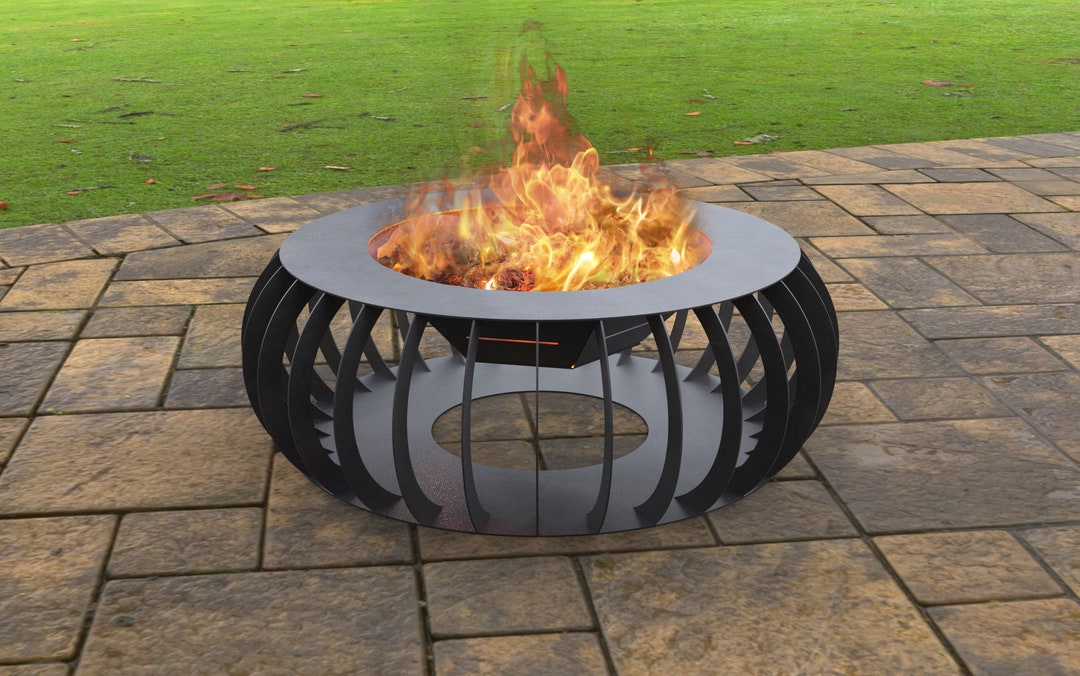 Round Fire Pit, Digital Product, Files DXF, SVG for CNC, Plasma, Laser ...