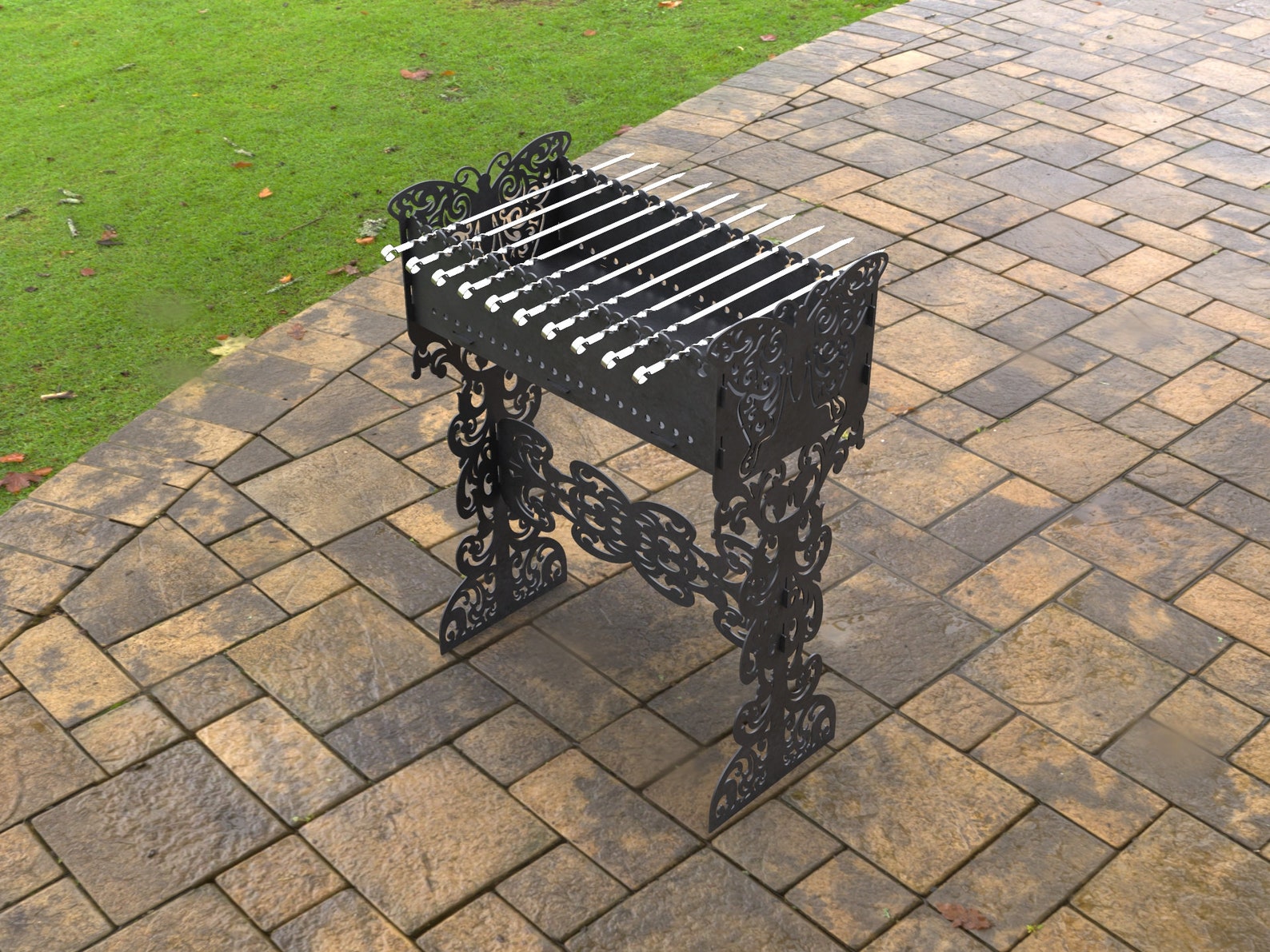 Butterfly Fire Pit, Digital Product, Files DXF, SVG for CNC, Plasma ...