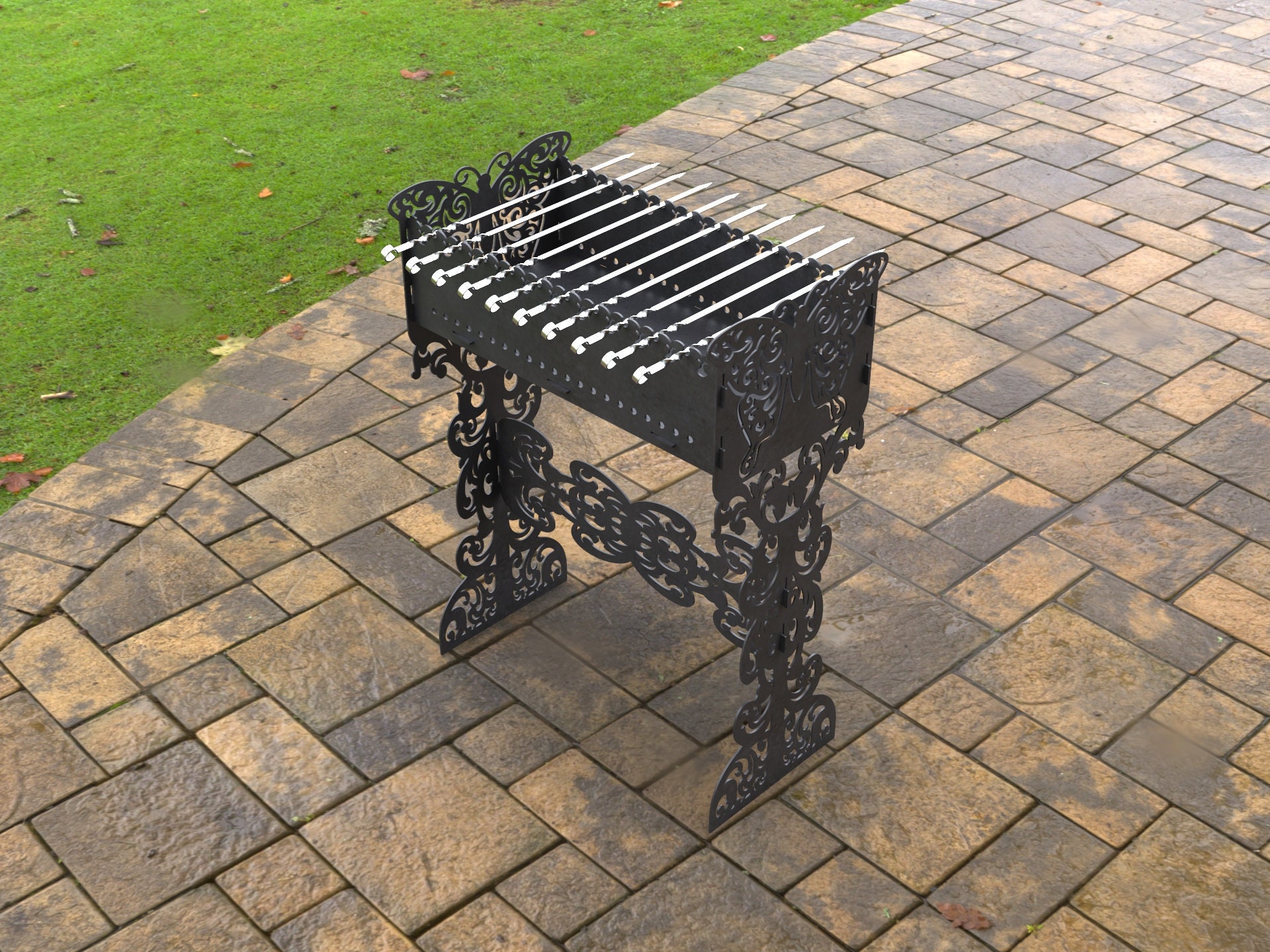 Butterfly Fire Pit, Digital Product, Files DXF, SVG for CNC, Plasma ...