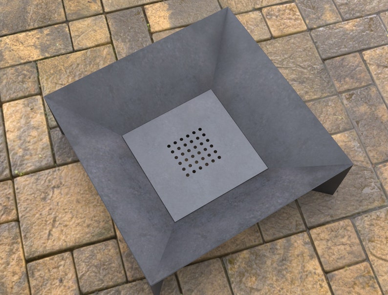 Square Fire Pit Light Digital Product Files DXF SVG for - Etsy