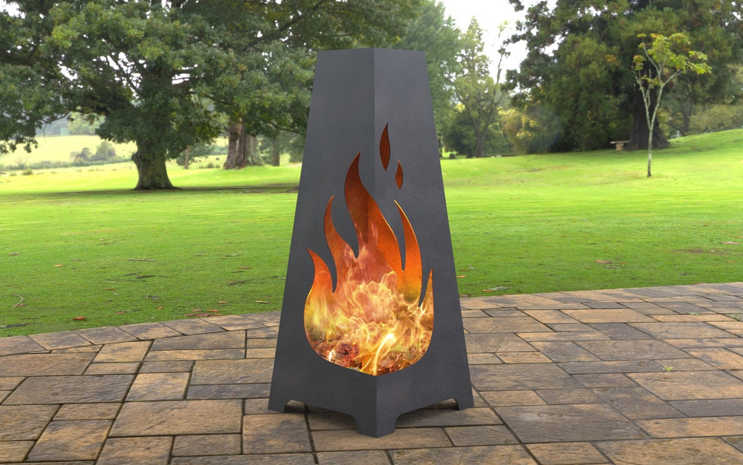 Fire Pyramid Fire Pit, Digital Product, Files DXF, SVG for CNC, Plasma ...