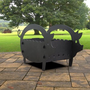 Pig Small Fire Pit Digital Product Files DXF SVG for CNC - Etsy